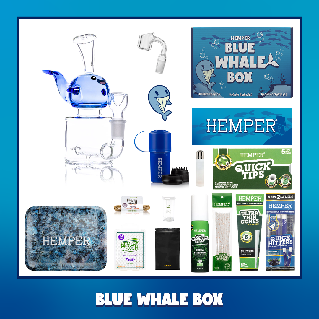 Subscribe to The Hemper Blue Whale Bong Box - HEMPER