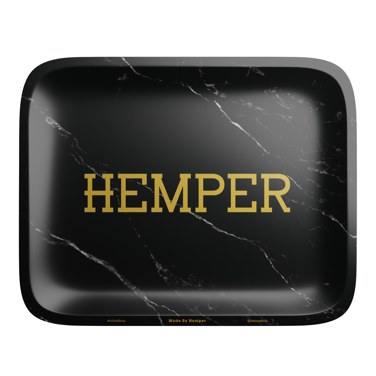 HEMPER - Luxe Marble Black Rolling Tray