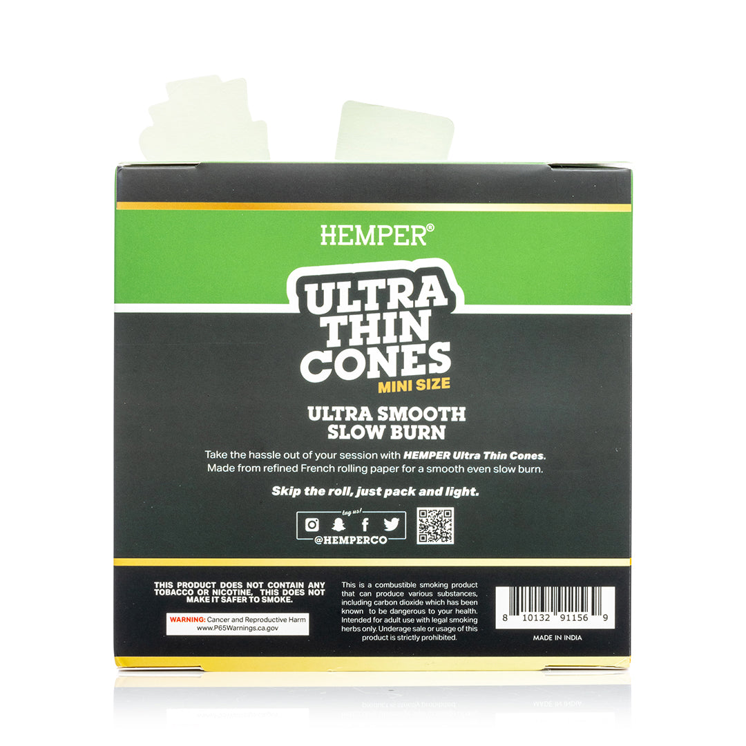 Ultra Thin Mini Size Pre-Rolled Cones French Unbleached Paper - 10 Pk ...