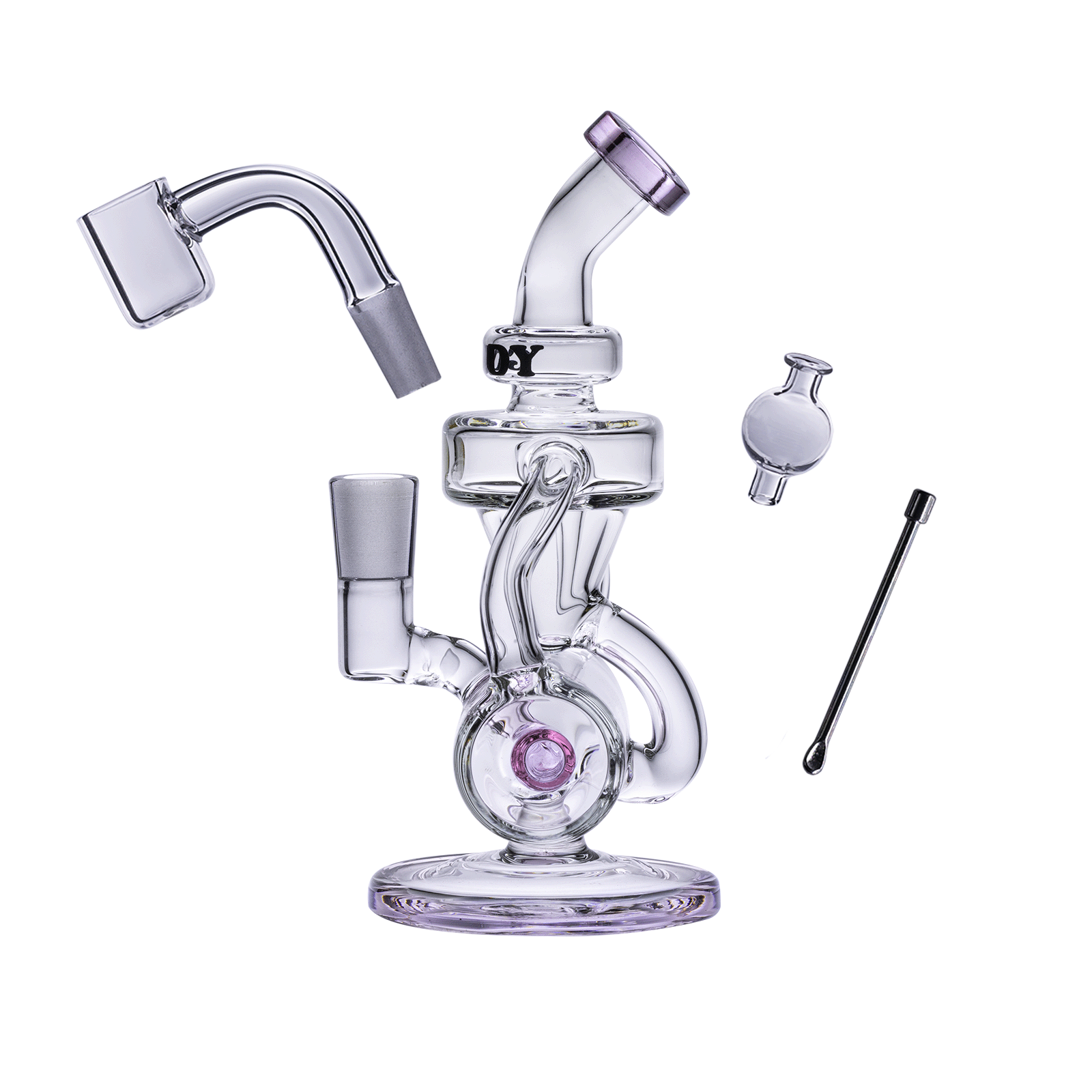 Goody Glass - Drummer Boy Mini Dab Rig 4-Piece Kit - HEMPER