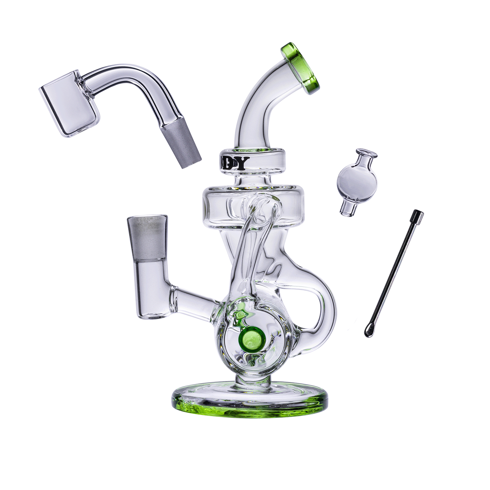 Goody Glass - Drummer Boy Mini Dab Rig 4-Piece Kit - HEMPER