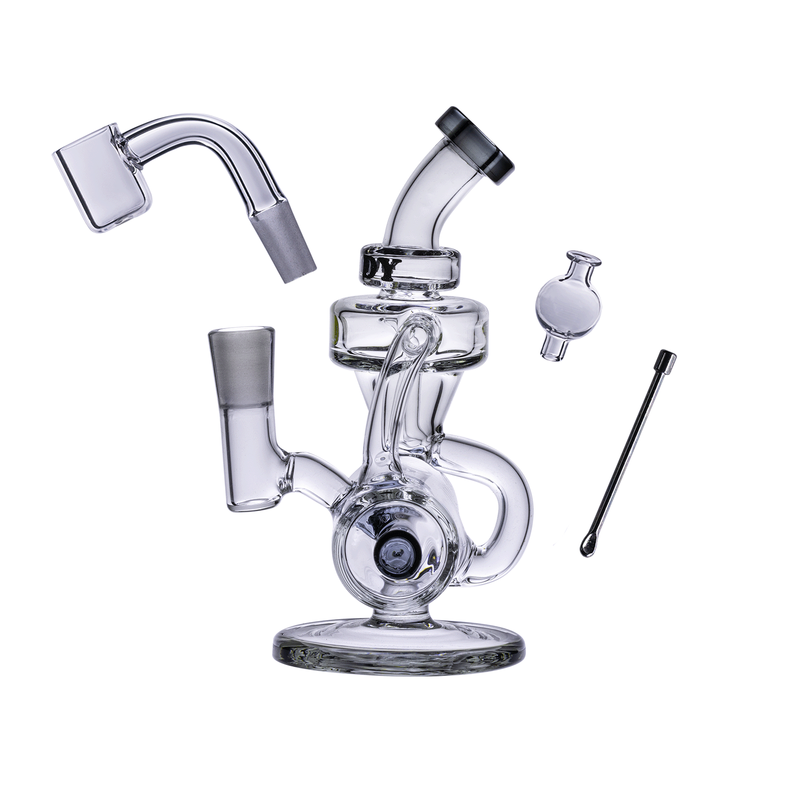 Goody Glass - Drummer Boy Mini Dab Rig 4-Piece Kit - HEMPER