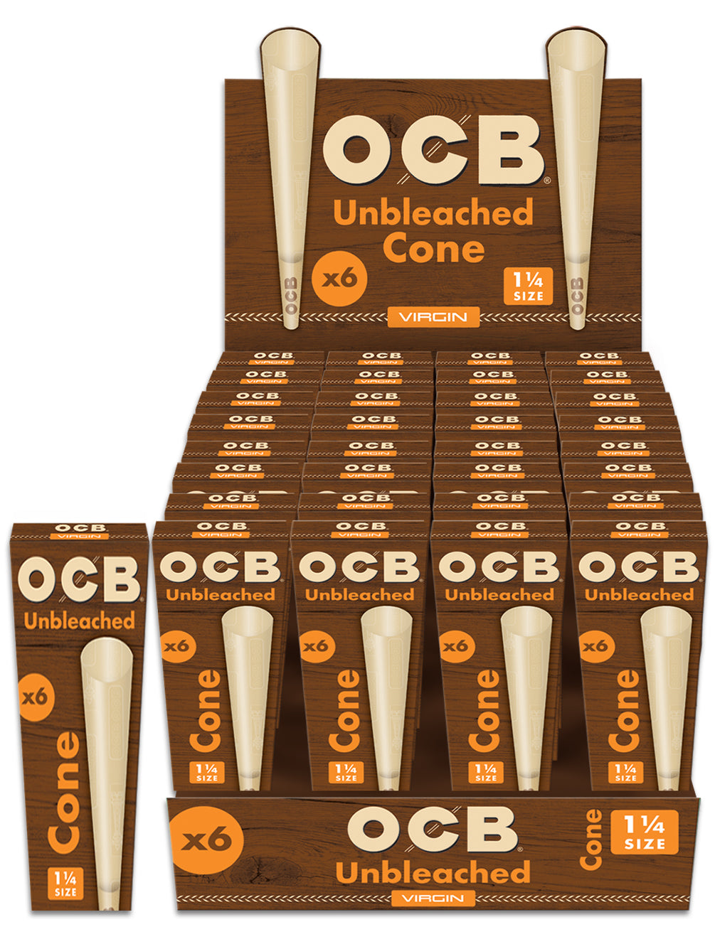 OCB - Virgin 1-1/4 Pre-Rolled Cones – HEMPER