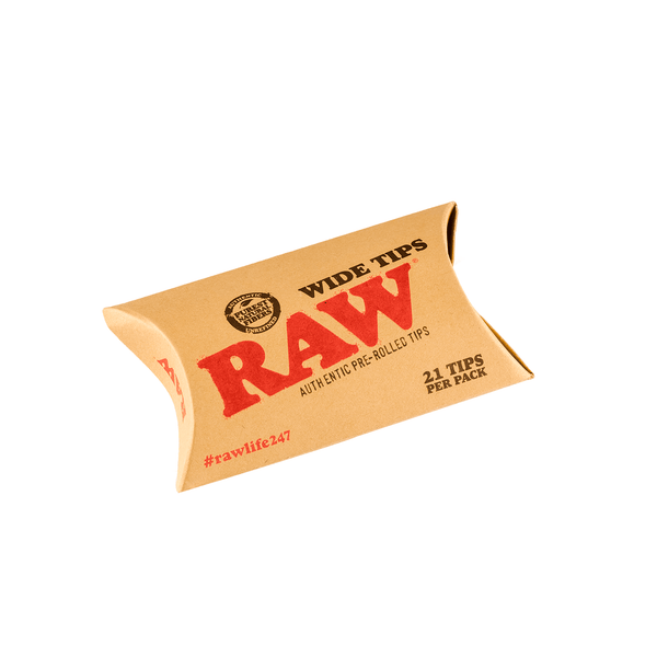 RAW - Wide Pre-Rolled Tips 21ct - HEMPER