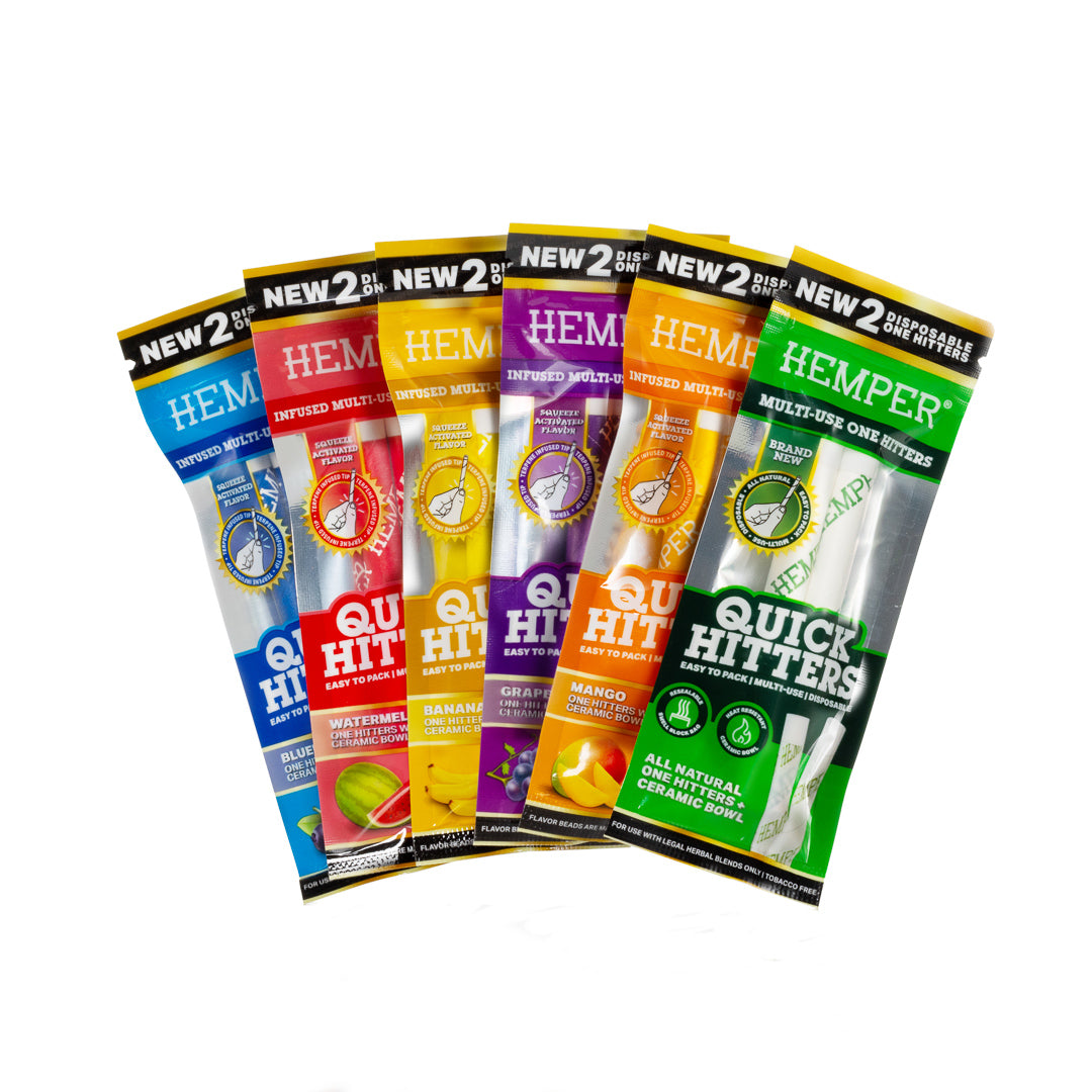 Quick Hitters - Flavored One Hitter | Variety Pack - HEMPER